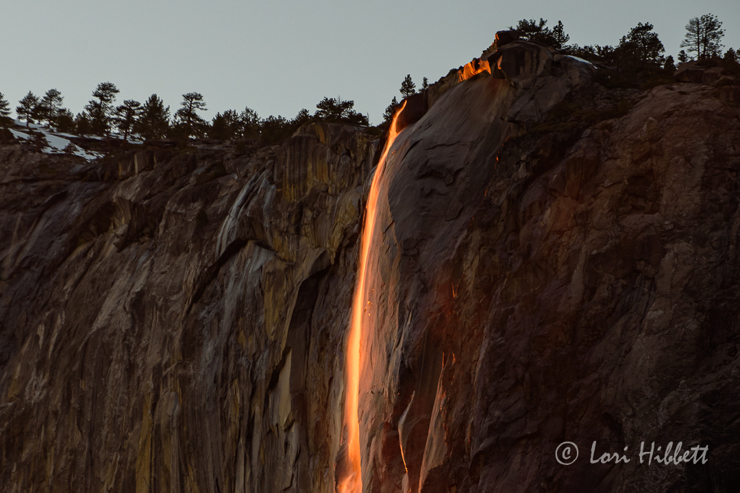 Yosemite horsetail fall firefall Lori Hibbett - Great Basin School of ...